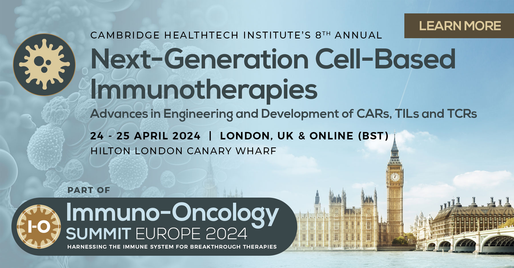 Next Generation Cell-Based Immunotherapies | Immuno-Oncology Summit Europe